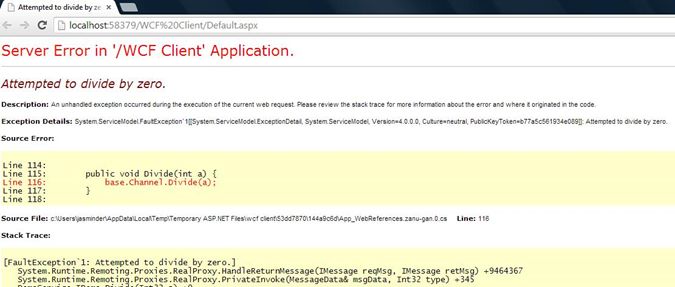Fault Exception and Fault Contract in WCF Services